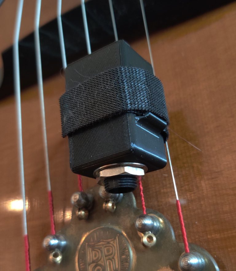 Removable 1/4″ input jack enclosure for Archtops and Selmer-style ...